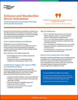 Essentials of Critical Critical Care Orientation | AACN Solutions
